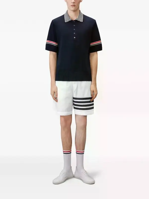 Thom Browne Rwb Armband Sailboat Polo Shirt