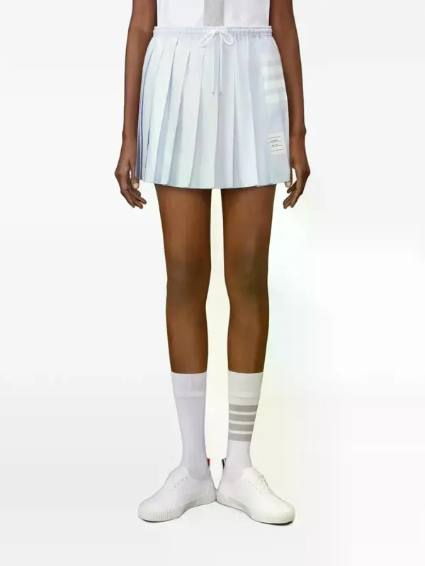Thom Browne Drawstring Pleated Mini Skirt