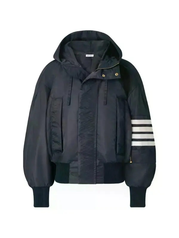 Thom Browne 4-bar Hooded Jacket