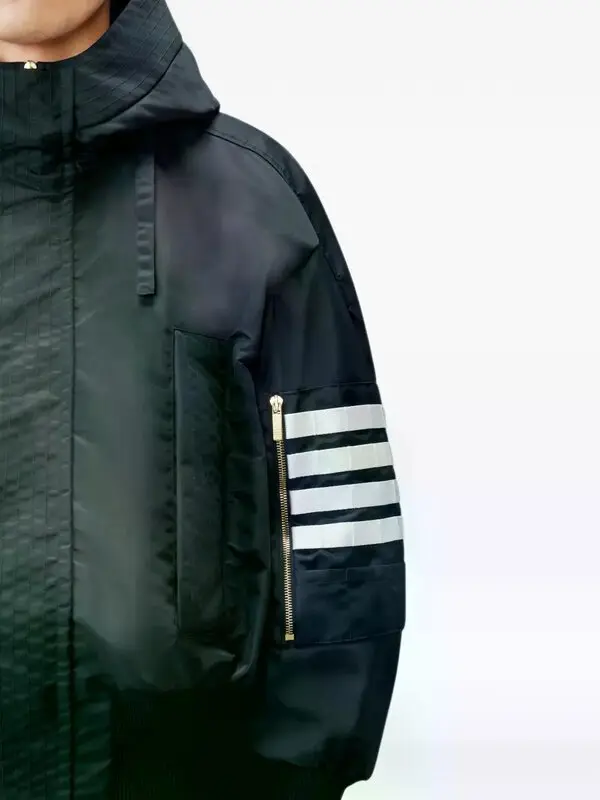Thom Browne 4-bar Hooded Jacket