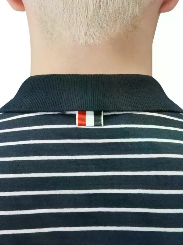 Thom Browne 4-bar Striped Polo Shirt