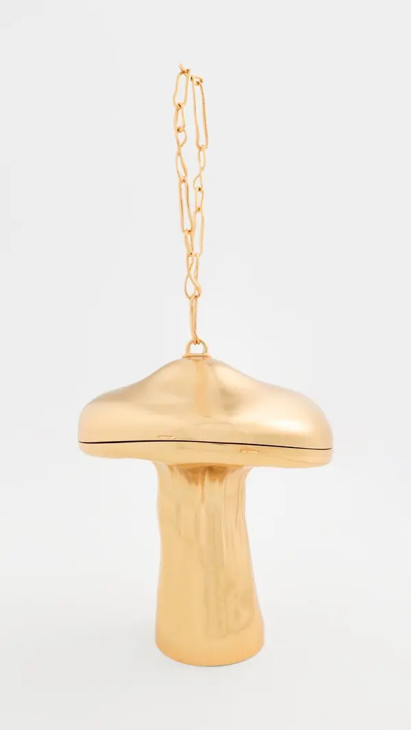 Cult Gaia Fungo Clutch - Brushed Brass