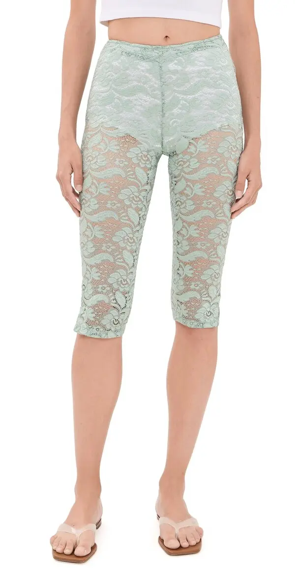 HOUSE OF AAMA Lace Capri Leggings