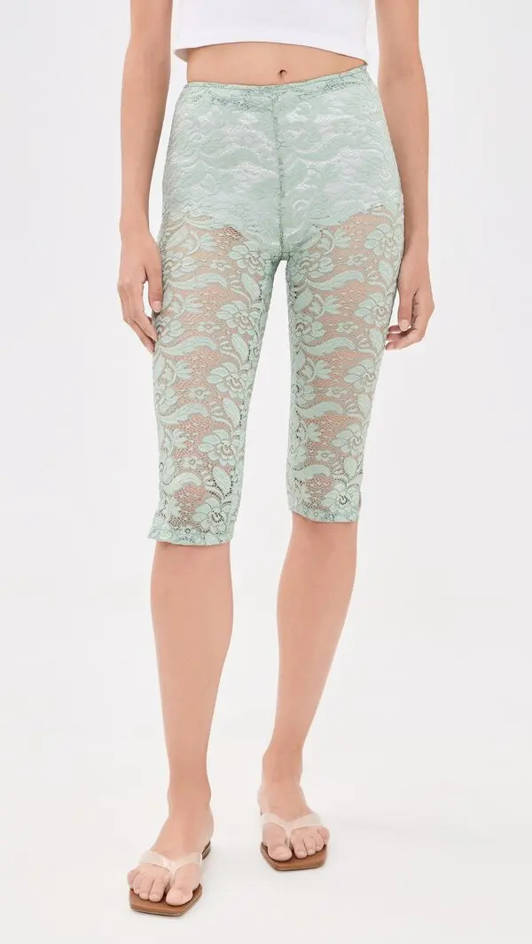 HOUSE OF AAMA Lace Capri Leggings