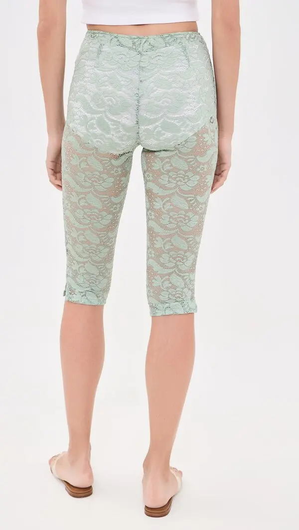 HOUSE OF AAMA Lace Capri Leggings