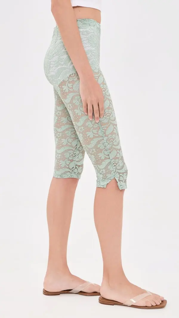 HOUSE OF AAMA Lace Capri Leggings