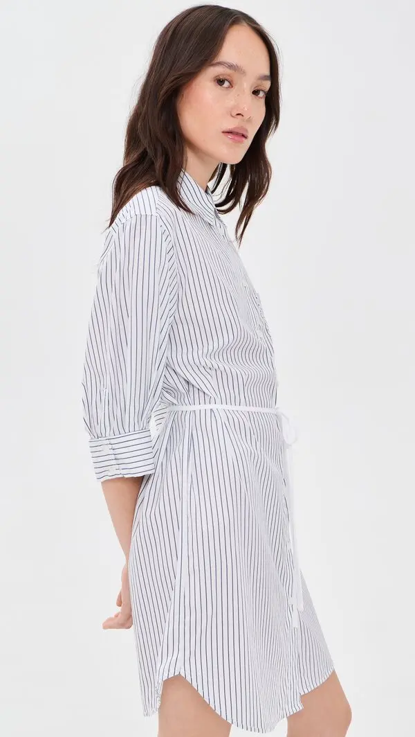 Rag & Bone Lucia Stripe Mini Dress - Navy Stripe