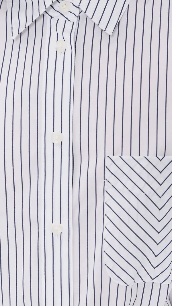 Rag & Bone Lucia Stripe Mini Dress - Navy Stripe