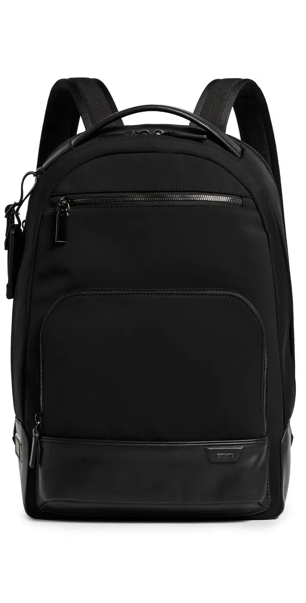 Tumi Warren Backpack With Leather Trim - Black
