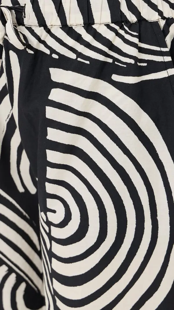Rails Emmie Abstract Print Cotton Pants - Onyx Waves