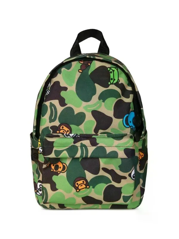 A BATHING APE Baby Milo Camo-print Backpack