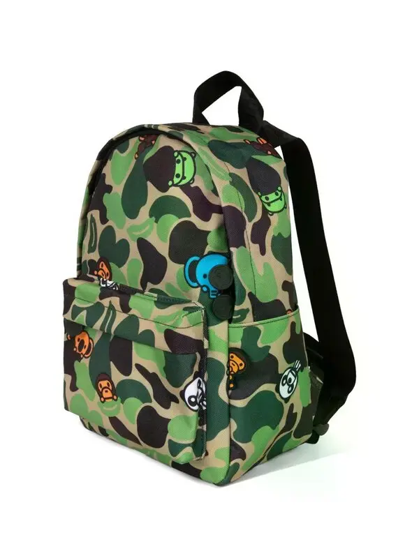 A BATHING APE Baby Milo Camo-print Backpack