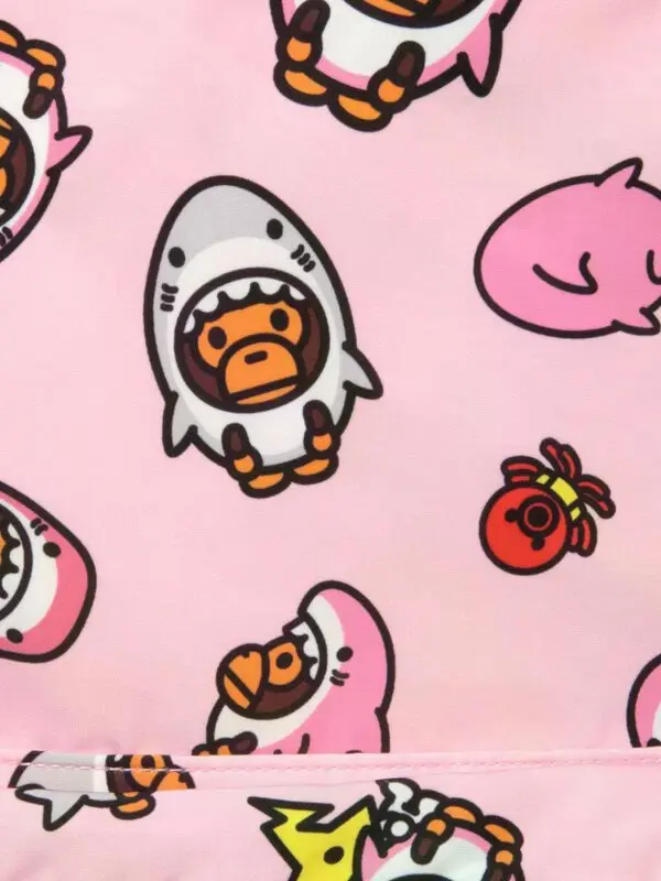 A BATHING APE Baby Milo Print Backpack