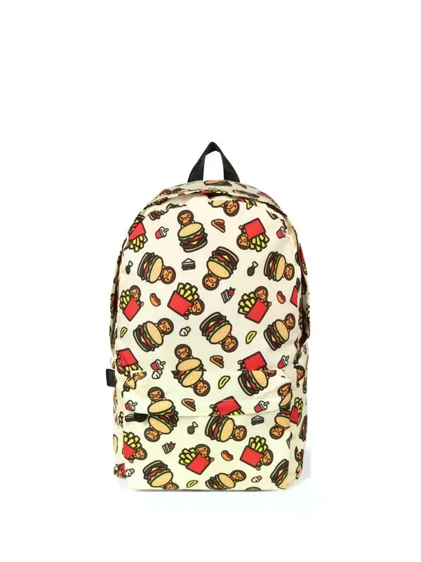 A BATHING APE Baby Milo® Store All-over Print Backpack - Blue