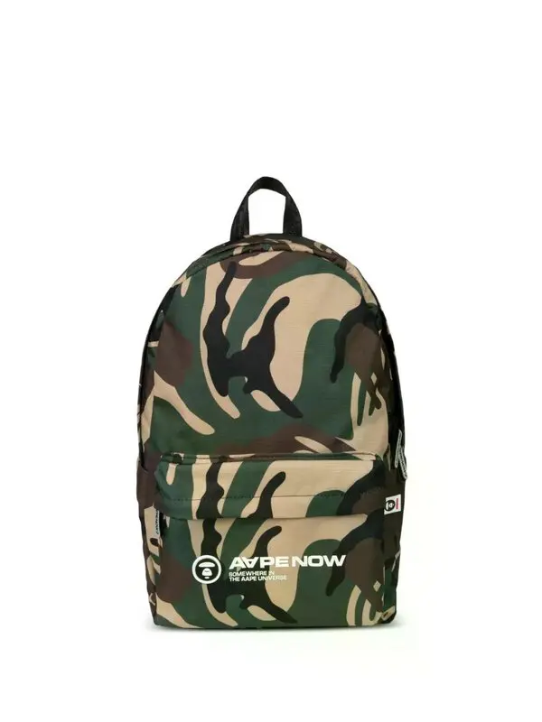 AAPE BY *A BATHING APE Camouflage Backpack - Green
