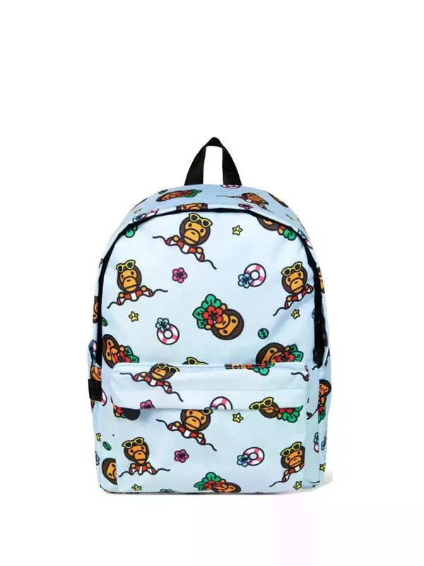 A BATHING APE Baby Milo Graphic Print Backpack