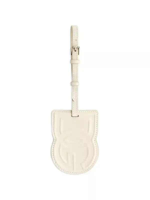 Dolce & Gabbana Calfskin Keychain With Dg Logo