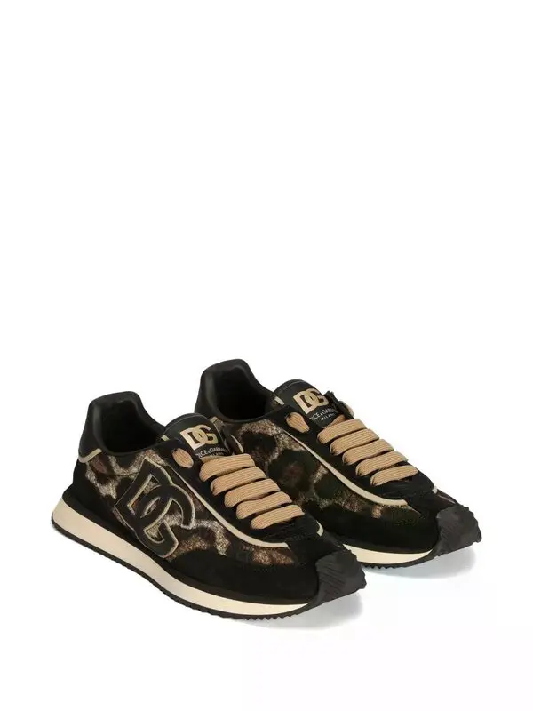 Dolce & Gabbana Leo Print Fabric Cushion Sneakers
