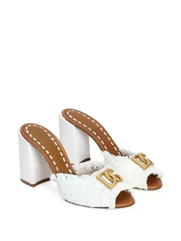 Dolce & Gabbana Raffia Mules