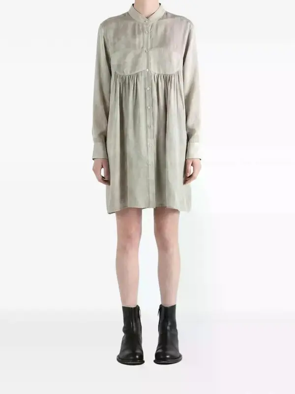 UMA WANG Gathered Long-sleeve Mini Dress