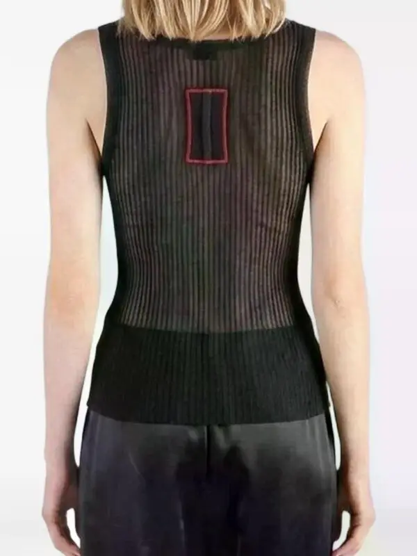 UMA WANG Ribbed Knit Tank Top