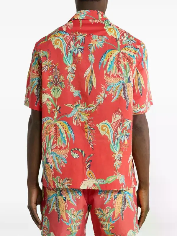 Etro Parrot And Palm-tree Print Shirt