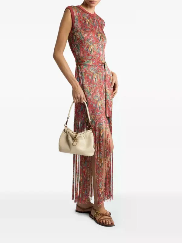 Etro Paisley-print Fringed Maxi Dress