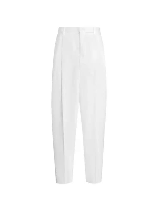 Dolce & Gabbana Linen Trousers - White