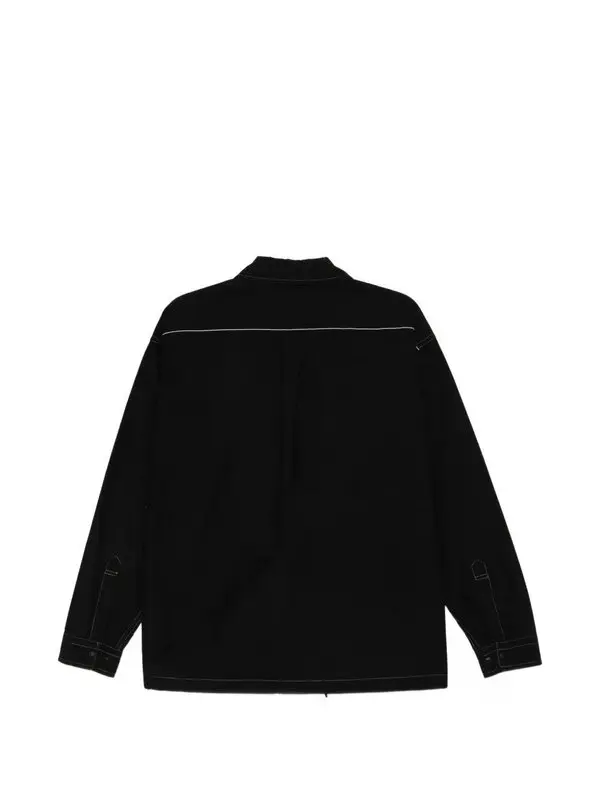 AND WANDER Cordura Logo-patched Shirt Jacket