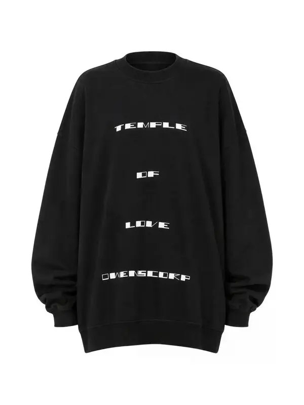 Rick Owens Crew Neck Sweater - Black