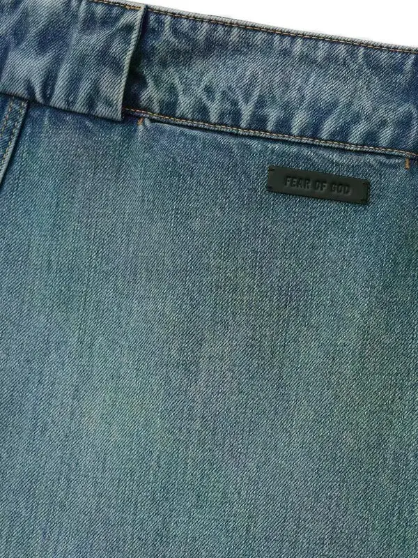 Fear Of God Washed-effect Whiskered Jeans
