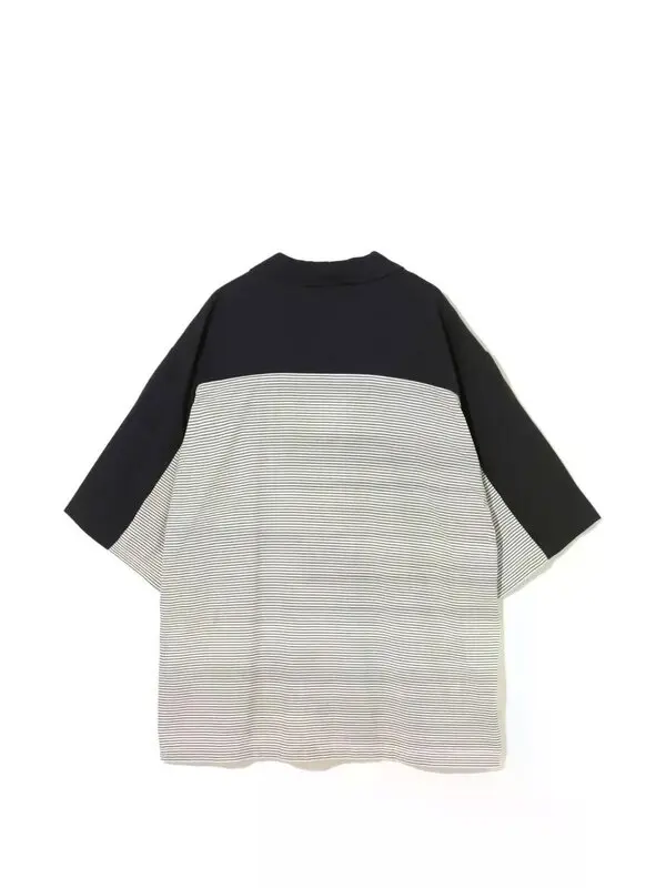 Undercover Striped Panelled Shirt