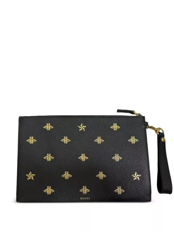 Gucci Bee Star Pouch - Black