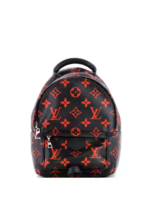 LOUIS VUITTON Palm Springs Limited Edition Monogram Infrarouge Mini Backpack - Black