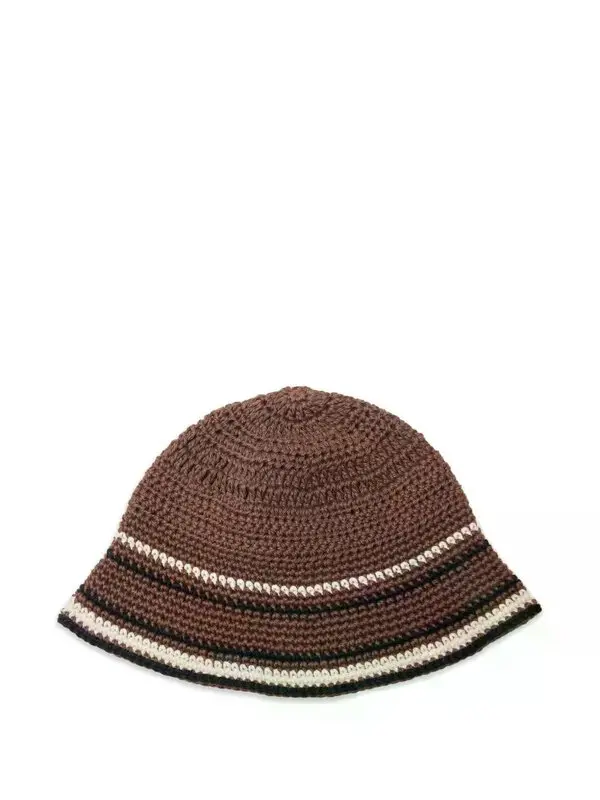 Undercover Kijima Takayuki Striped Bucket Hat - Brown