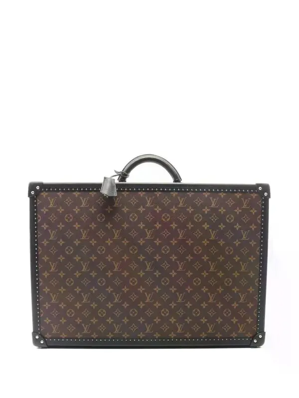 LOUIS VUITTON Alzer 60 Monogram Macassar Trunk Case - Brown
