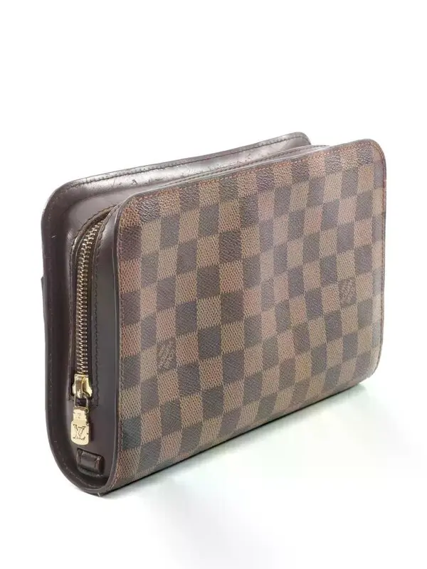 LOUIS VUITTON Damier Ebene Clutch Bag
