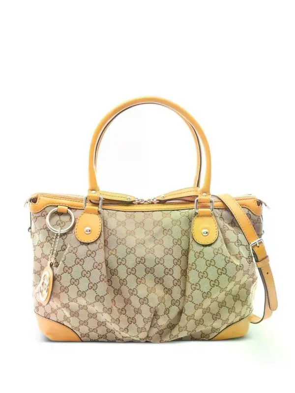 Gucci Sukey Gg Canvas Tote Bag - Neutrals
