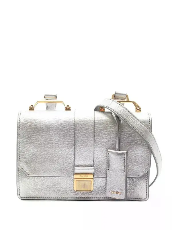 Miu Miu Madras Leather Shoulder Bag