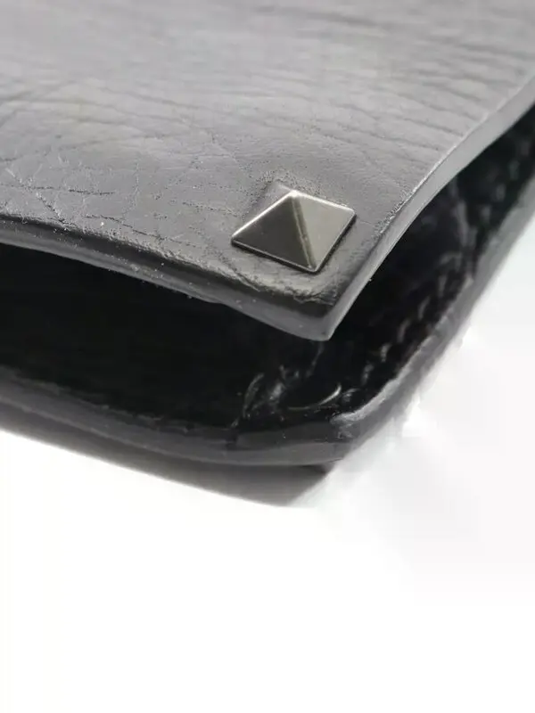 Valentino Garavani 2010s Rockstud Leather Clutch Bag