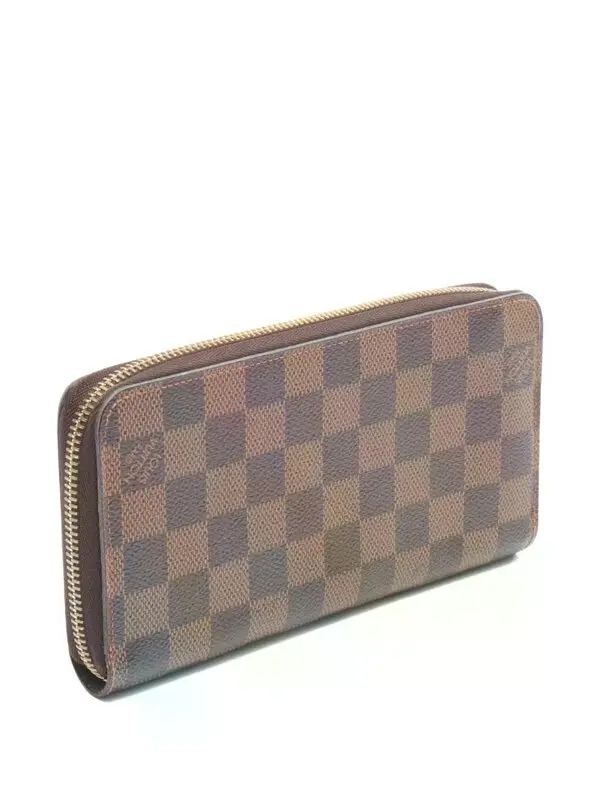 LOUIS VUITTON 2017 Damier Ebene Zippy Wallet