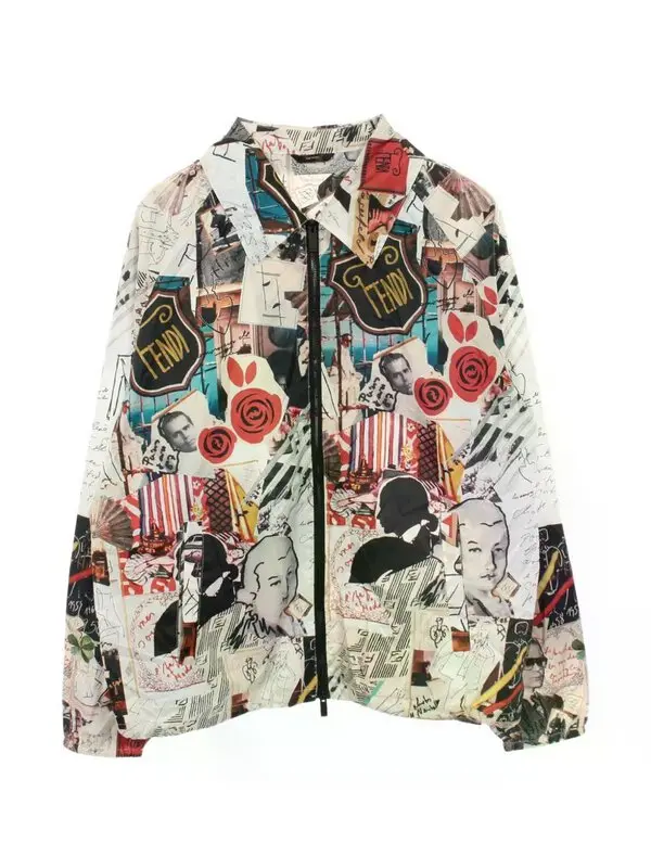 Fendi All-over Pattern Bomber Jacket