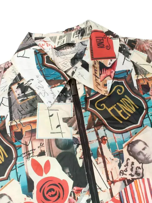 Fendi All-over Pattern Bomber Jacket