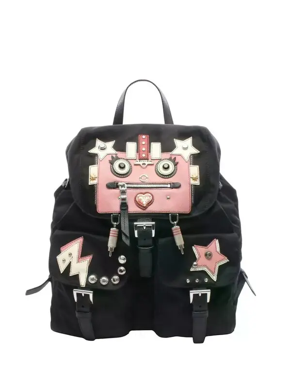 Prada Tessuto Robot Backpack - Black
