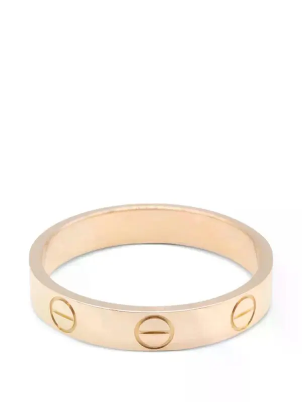 Cartier 18k Rose Gold Embossed Love Ring