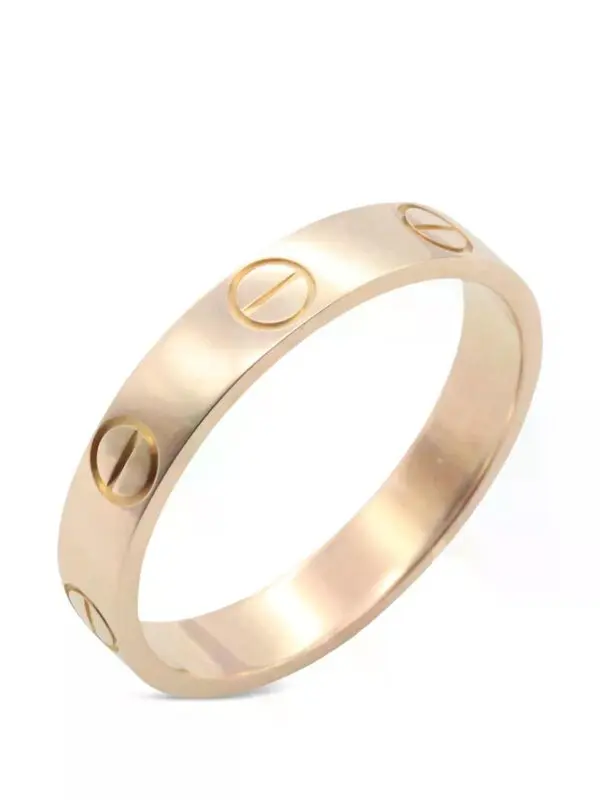 Cartier 18k Rose Gold Embossed Love Ring
