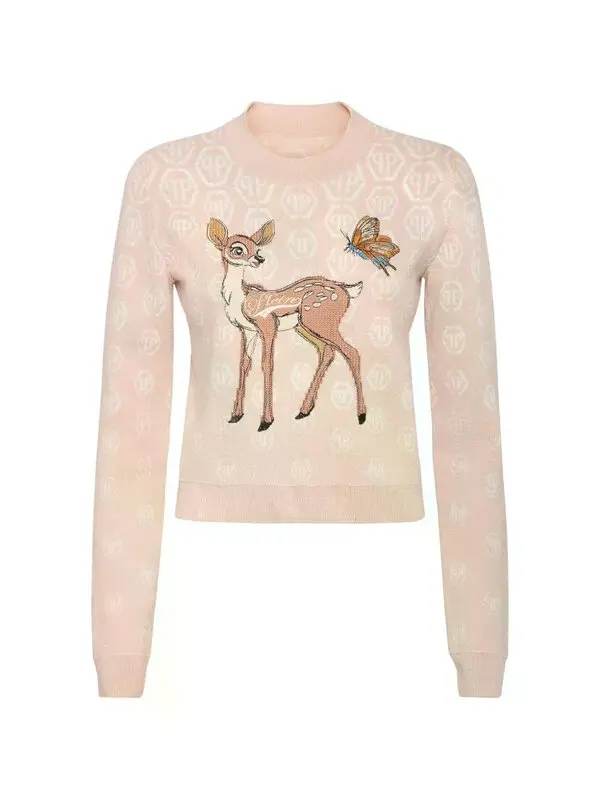 Philipp Plein Roundneck Pullover With Fairy Monogram