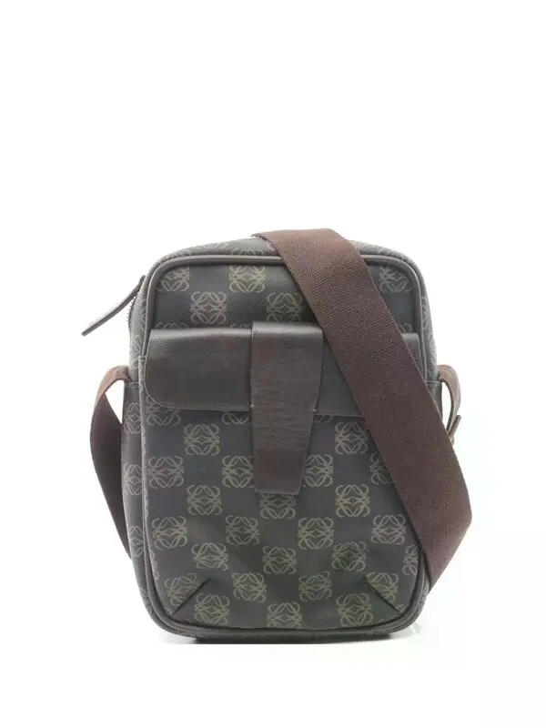 Loewe 2000s Repeat Anagram Crossbody Bag - Brown