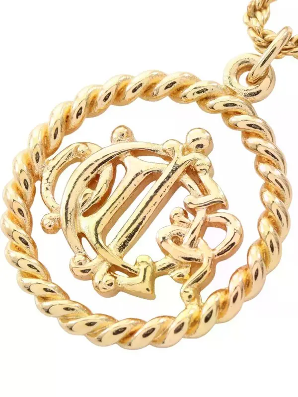 Dior Logo-detail Circle Necklace