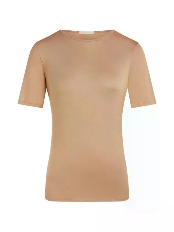 12 STOREEZ Cassiopeia Silk T-shirt - Neutrals